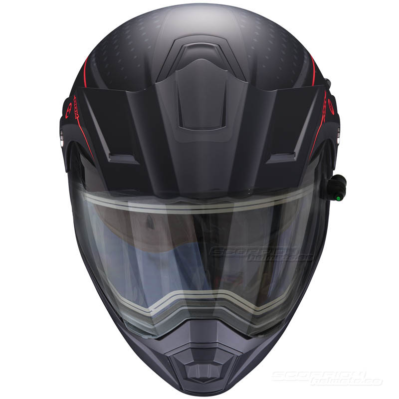 Scorpion ADX-1 Snöskoterhjälm (Horizon) Mattsvart, Neonröd